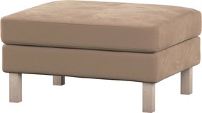 Potah na podnožku IKEA Karlstad barva béžová látka lesklé, sametová