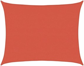 Stínící plachta 160 g/m² cihlová 6 x 7 m HDPE 311359
