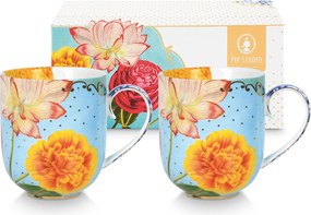 Pip Studio Royal Multi sada 2 ks hrnků 300ml, barevná