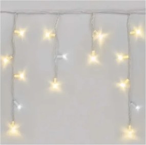 Propojovací vánoční řetěz bez zdroje EMOS Connecting D2CN02 50LED krápníky 3m teplá/studená bílá blikající