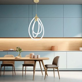 Toolight Moderní LED osvětlení Circle-2 G018-CP zlaté