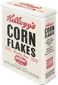 Postershop Plechová dóza XL - Kellogg's Corn Flakes 19x26x8 cm