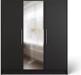 Alarica 180 Szafa Czarny z lustrem