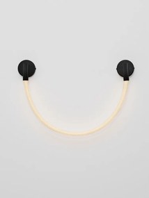 Bílé/matně černé ocelové LED nástěnné svítidlo Ilane – Nova Luce
