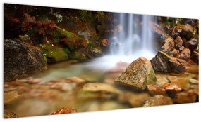 Obraz vodopádu (100x40cm)