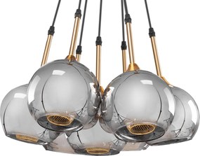 Toolight - Stropní lampa ze skla 7xG9 APP898-7CP, OSW-06670