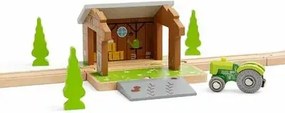 Bigjigs Rail Stodola na kolejích / od 3 let