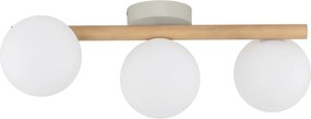 TK Lighting Stropní svítidlo Estera Wood s dekorem dřeva pro žárovku 3x G9 TK5768
