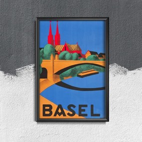 Dekorativní plakát Basilej švýcarsko