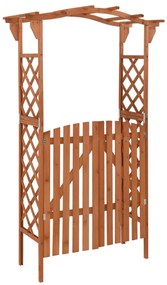 Pergola s brankou 116 x 40 x 204 cm masivní jedle 316389