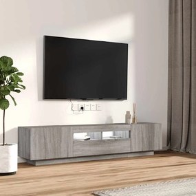 2dílný set TV skříněk s LED světly šedý sonoma kompozitní dřevo 3120168