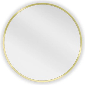 Mexen Loft, kulaté koupelnové zrcadlo 40 cm, barva rámu zlatá lesklá, 9850-040-040-000-50