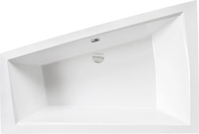 Besco Intima Duo asymetrická vana 170 x 125 cm pravá bílá VANINTID17P