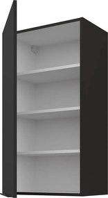 ARIA cc | horní skříňka 50 G-90 1F policová | 50 cm | VYSOKÁ | ANTI FINGERPRINT povrch | černá