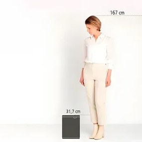 Brabantia BO matná černá / Odpadkový koš / 7 l
