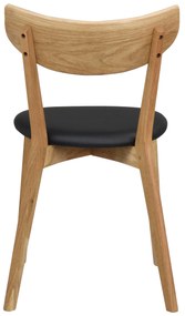Přírodní/černá dubová jídelní židle Rowico Fuse