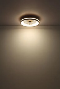 Globo 03650 - LED Stropní svítidlo s ventilátorem GATIAN LED/30W/230V hnědá + DO