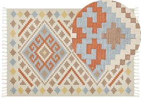 Bavlněný kelimový koberec 160 x 230 cm vícebarevný ATAN Beliani