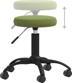 Jídelní židle světle zelená samet 3085729