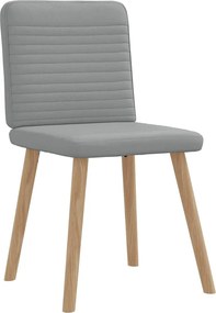 Jídelní židle 4 ks světle šedé textil 3315244