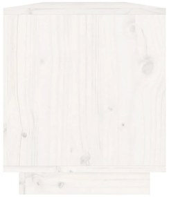 TV skříňka Taft - masivní borové dřevo - 110,5x34x40 cm | bílá