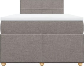 Box spring postel s matrací taupe 120x190 cm textil 3288923