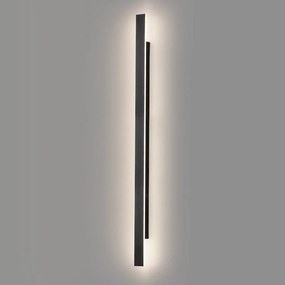 Exteriérové ​​nástěnné LED svítidlo Wow, 1x LED 20w, 3CCT, černá, (120 cm)