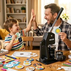Stroj na výrobu knoflíků, více velikostí Sada lisů na odznaky 1,25 + 5,7 cm