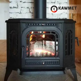 KAWMET Litinová krbová kamna P7 PB - 10,5 kW ECO