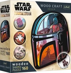 Trefl Wood Craft Origin - Puzzle - The Mandalorian / 160 dílků / 24.4