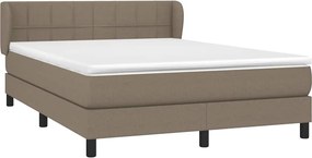 Box spring postel s matrací taupe 140x200 cm textil 3126249