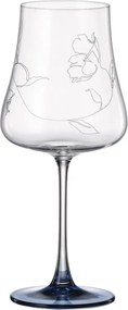 BOHEMIA IDUNA BLUE SKLENICE NA VÍNO 650ML SADA 6KS
