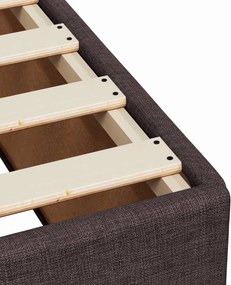 Rám postele bez matrace tmavě hnědý 180 x 200 cm textil 3284495
