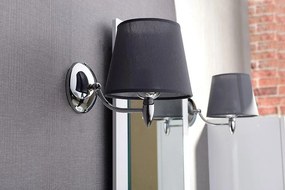 SAPHO - HANBO nástěnné svítidlo E27, 60W, 230V, IP21, chrom, AU526