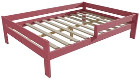 Vomaks Dětská postel se zábranou VMK006C KIDS Rozměr: 120 x 200 cm, Barva: barva růžová
