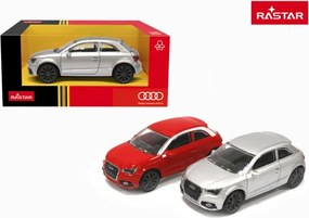 Model auta Audi A1 1:43 RASTAR stříbrné