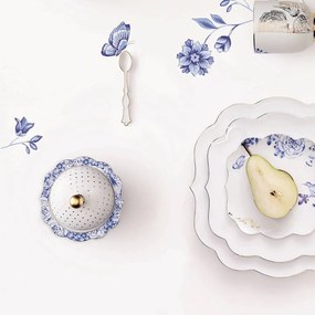 Pip Studio Royal White cukřenka 235ml, bílo-modrá (porcelánová cukřenka)