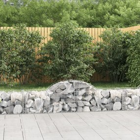 Klenuté gabionové koše 8 ks 200x50x40/60 cm pozinkované železo 3146263