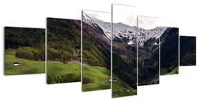 Obraz - Údolí pod horami (210x100 cm)