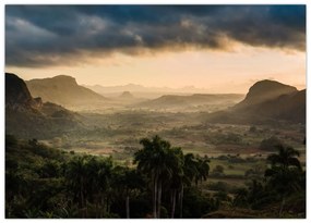 Skleněný obraz - Kubánské vrcholky (70x50 cm)