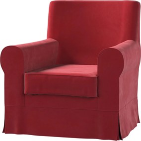 Potah na křeslo IKEA Ektorp Jennylund barva červená látka lesklé, sametová