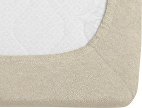 Froté prostěradlo MOLTON cappuccino 180 x 200 cm