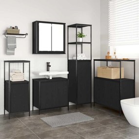 Sada koupelnového nábytku 5 ks Černý dub 36 x 35 x 165 cm 3328384