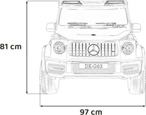 Elektrické autíčko Mercedes Benz G63 AMG XXL STRONG MP4 červené