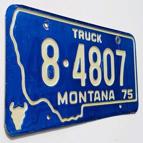 Americká SPZ Montana 1975 Blue Truck 8.4807