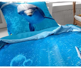Dětské povlečení Dolly Dolphin Modrá