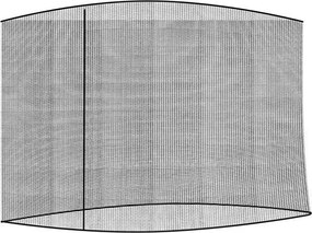Moskytiéra na zahradní slunečník 300 cm - černá