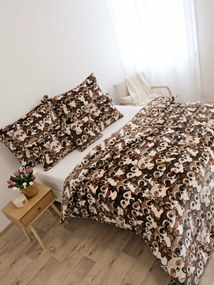 MK Lůžkoviny Mikroplyšové povlečení Exclusive - Mývalí invaze 140 × 200 cm, 70 x 90 cm