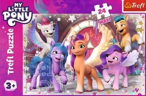Trefl - Puzzle - My Little Pony: Šťastný den MAXI / 24 dílků / 60 x 40