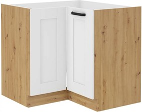 Kuchyňská skříňka LUNA 90x90 DN 2F BB korpus: dub artisan, barva dvířek: bílá